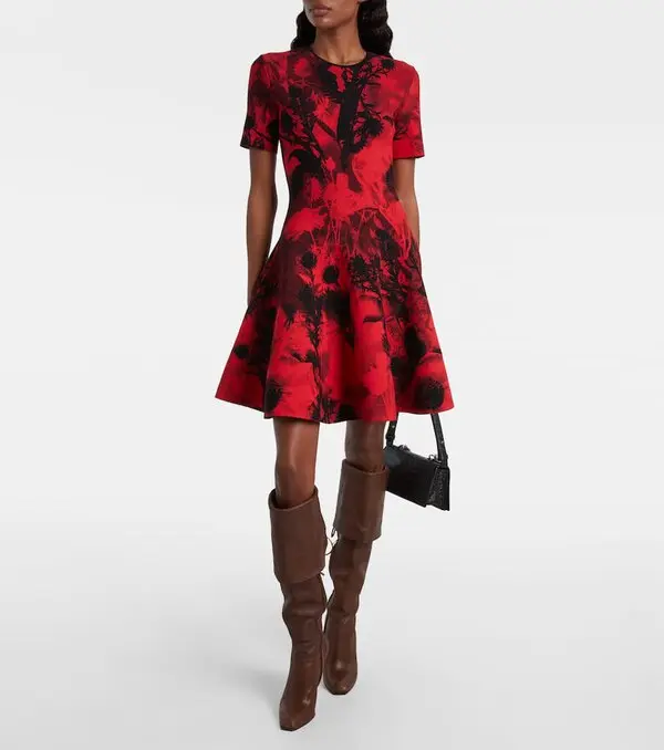Alexander McQueen Jacquard Minidress