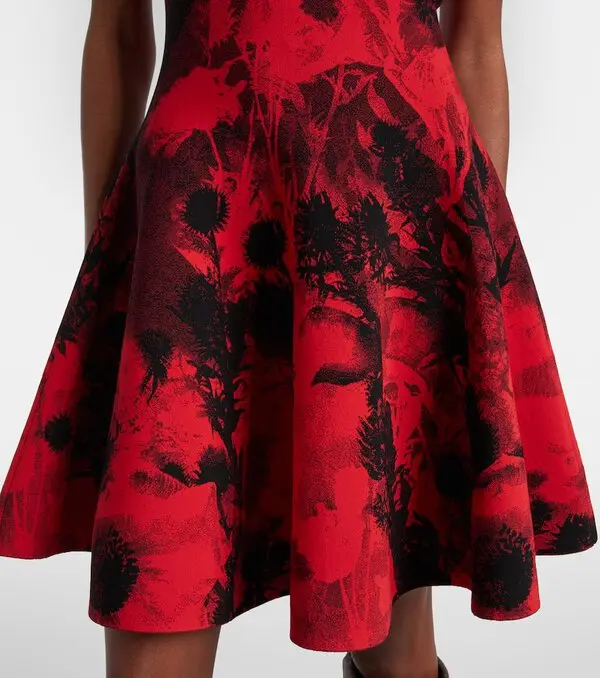 Alexander McQueen Jacquard Minidress