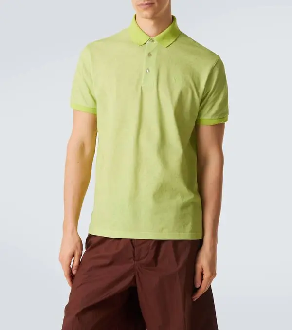 Etro Paisley Cotton Polo Shirt - Green