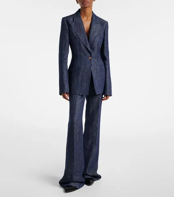 Gabriela Hearst Leiva Linen Blazer