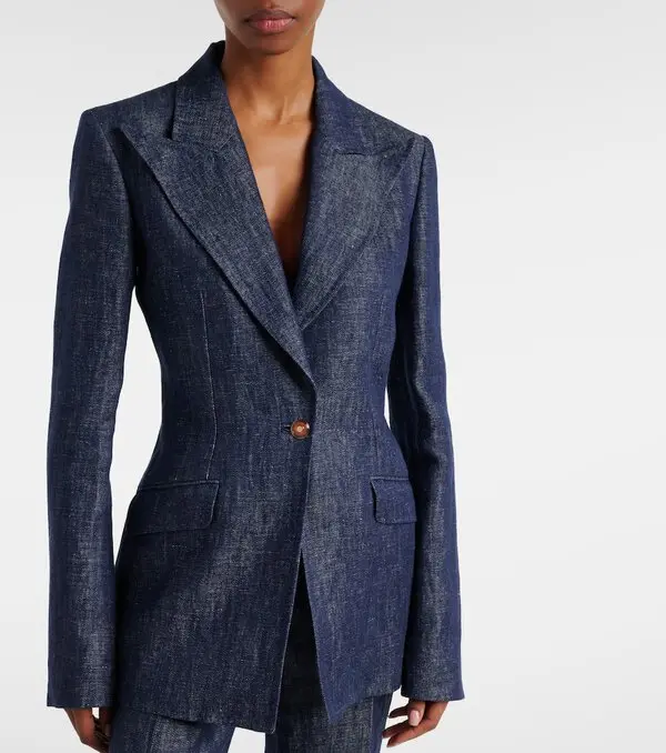 Gabriela Hearst Leiva Linen Blazer