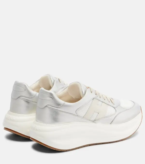 Hogan Maxi I Active Leather-trimmed Sneakers