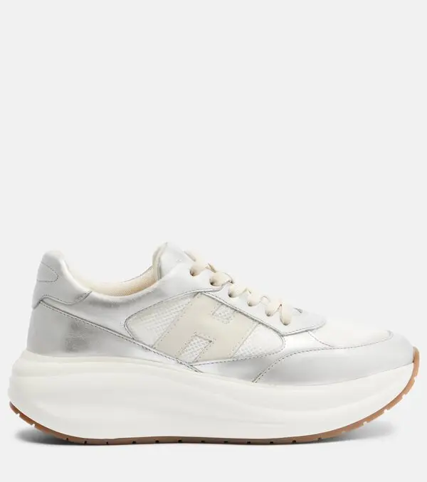Hogan Maxi I Active Leather-trimmed Sneakers