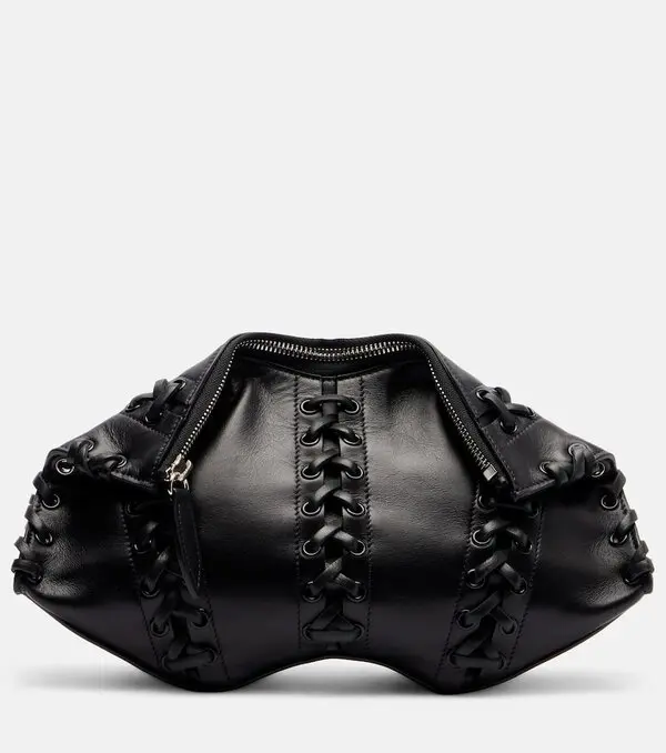 Alexander McQueen Manta Small Leather Shoulder Bag