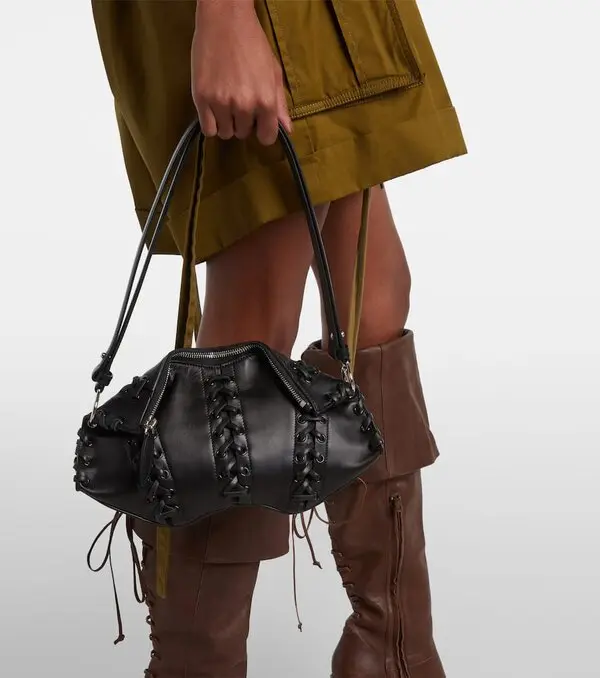 Alexander McQueen Manta Small Leather Shoulder Bag