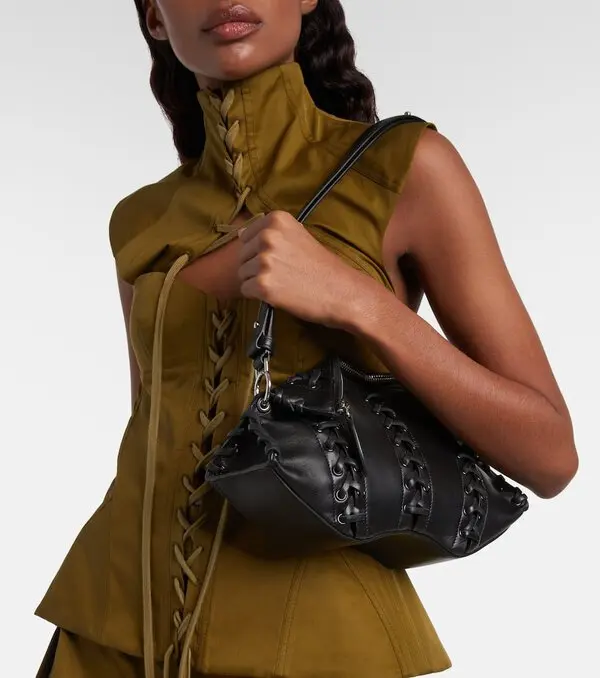 Alexander McQueen Manta Small Leather Shoulder Bag