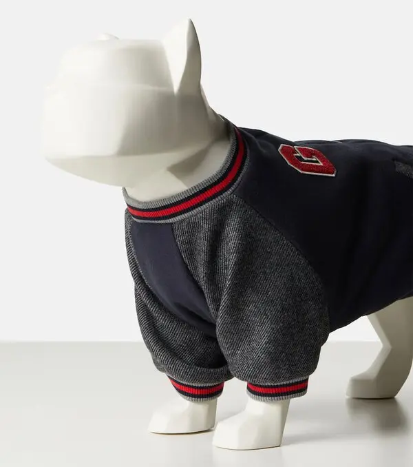 Gucci Embroidered Wool Dog Coat