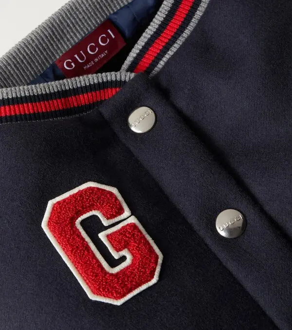 Gucci Embroidered Wool Dog Coat