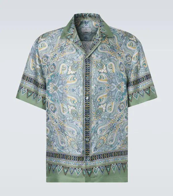 Etro Paisley Silk Twill Shirt