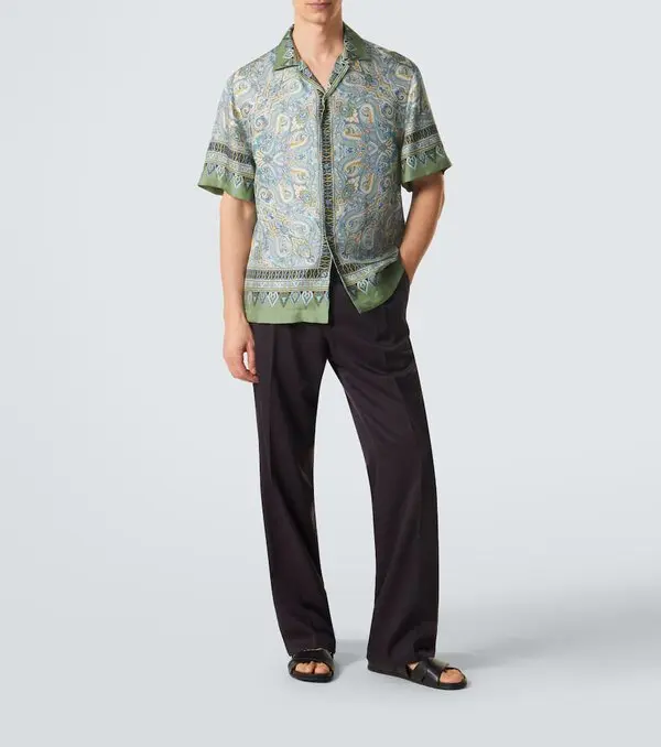 Etro Paisley Silk Twill Shirt