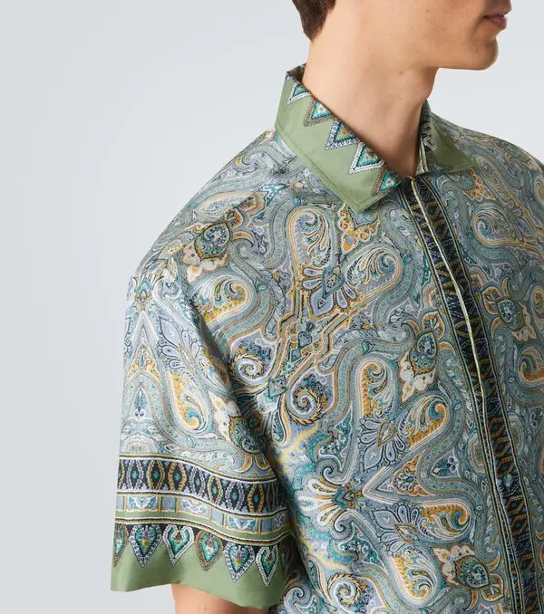 Etro Paisley Silk Twill Shirt