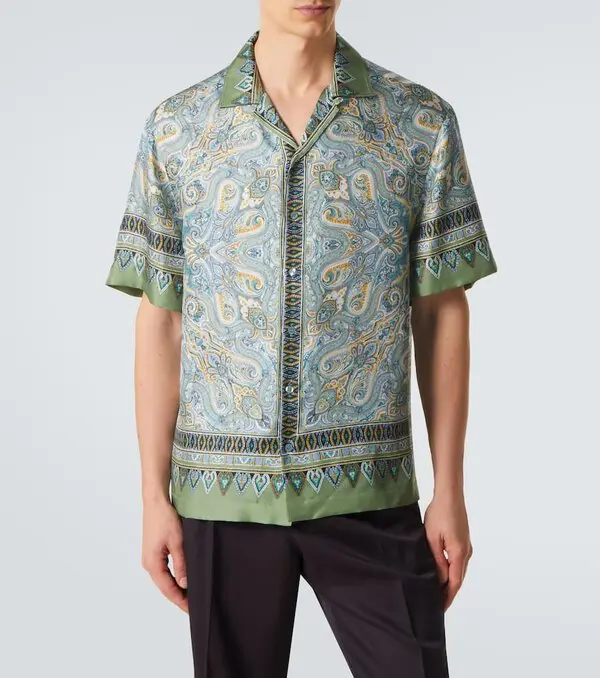 Etro Paisley Silk Twill Shirt