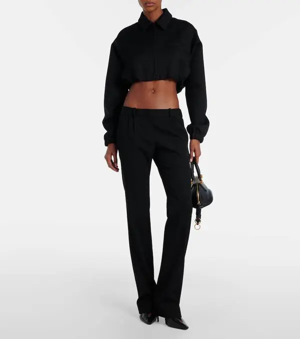 Balenciaga Cropped Blouson Jacket