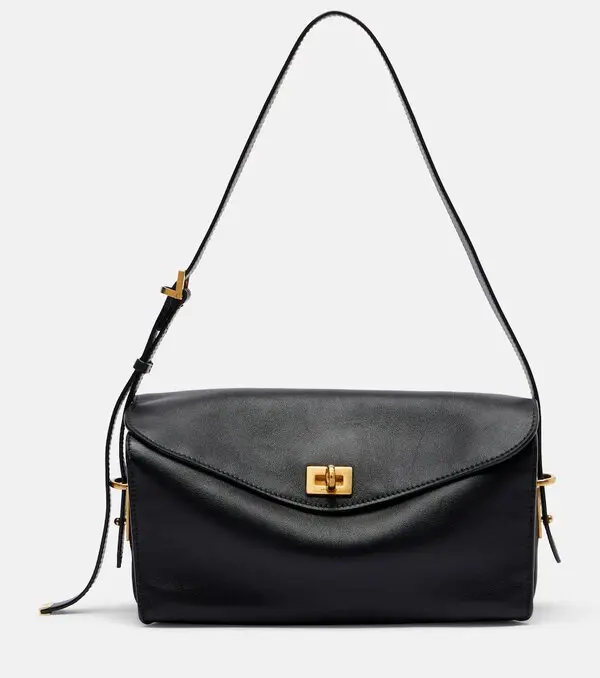 Balenciaga Le 7 Leather Shoulder Bag