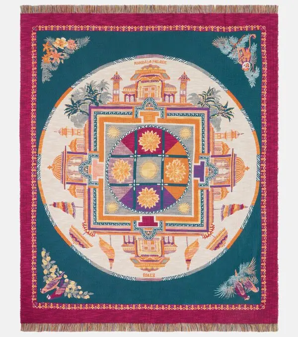 Etro Shanti Embroidered Cotton Throw - Multicoloured