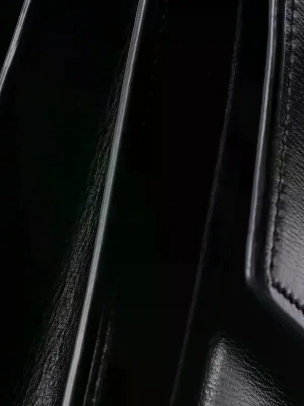 Saint Laurent Sunset Leather Medium Crossbody Bag - Black