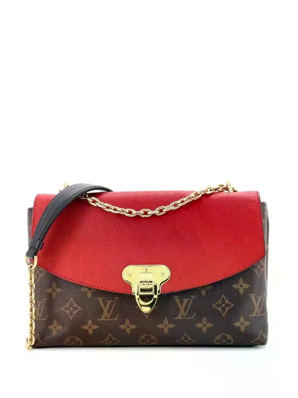 LOUIS VUITTON Saint Placide Handbag Monogram Canvas And Leather Shoulder Bag - Red