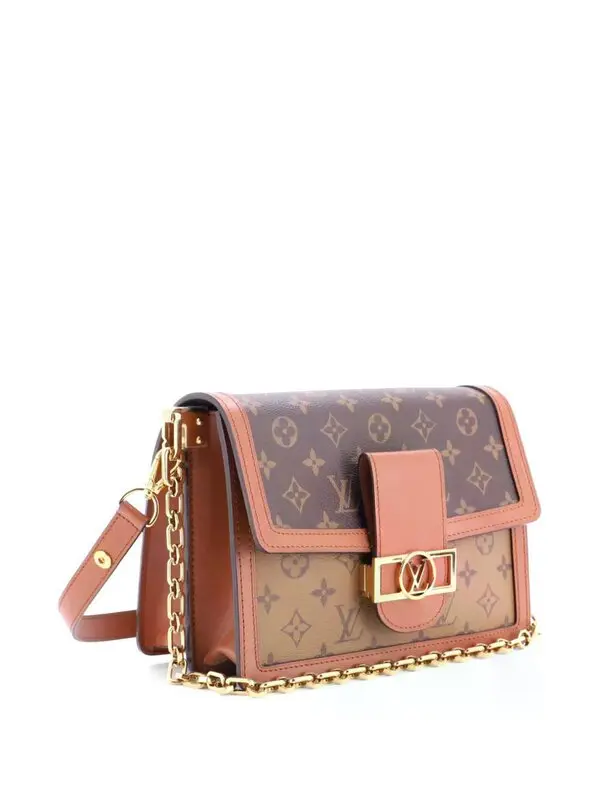 LOUIS VUITTON Dauphine Reverse Monogram Canvas Mm Shoulder Bag