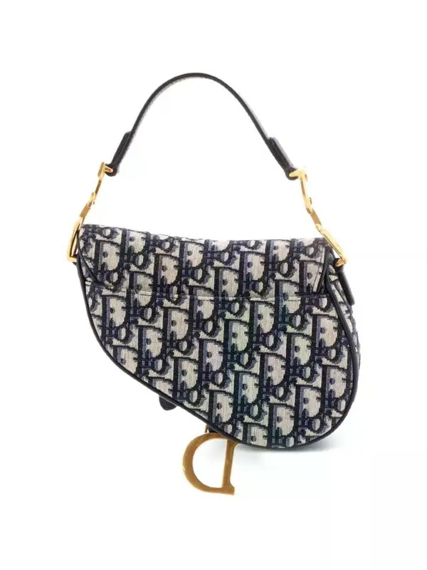 Dior Saddle Handbag Oblique Canvas Mini Shoulder Bag - Blue