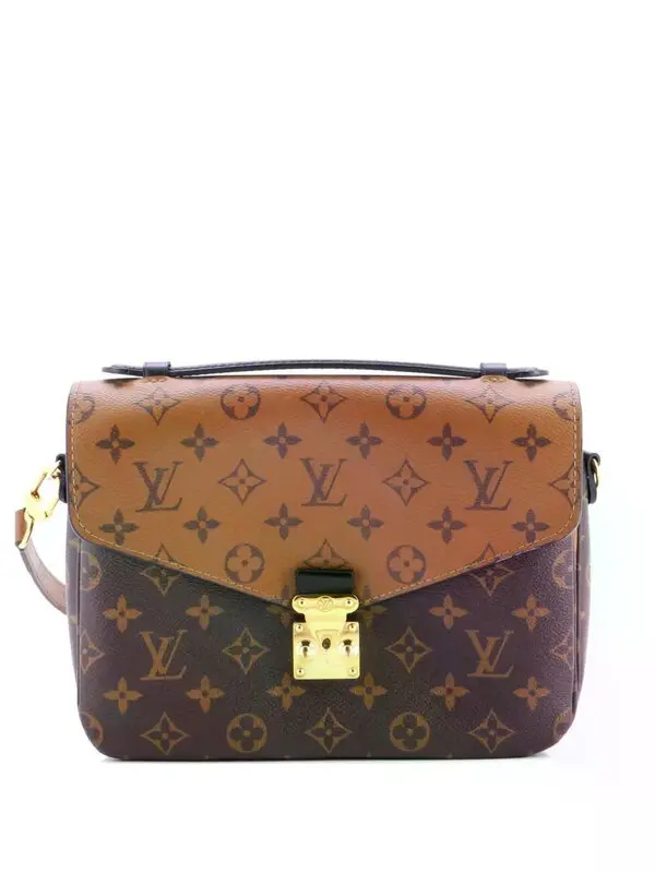 LOUIS VUITTON Pochette Metis Reverse Monogram Canvas Crossbody Bag - Brown