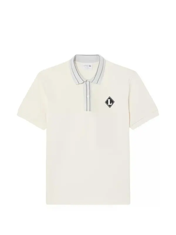 Lacoste Logo-patch Polo Shirt - Neutrals