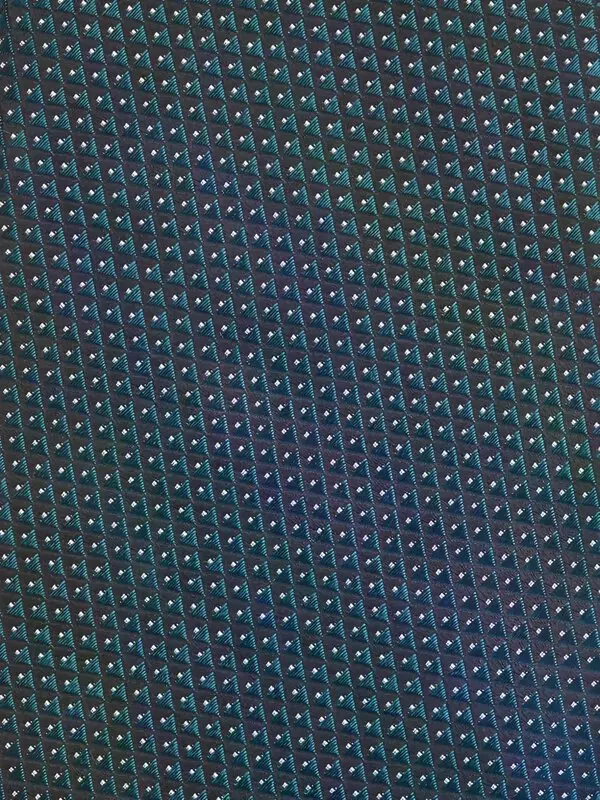 Zegna Patterned Silk Necktie - Blue