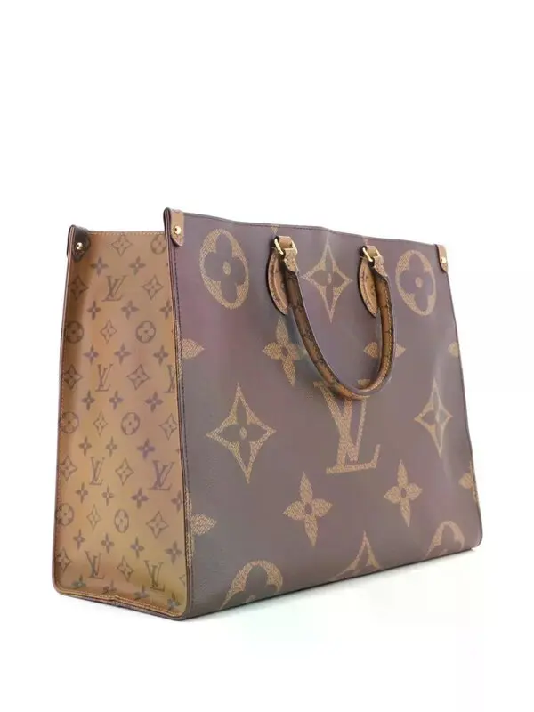 LOUIS VUITTON Onthego Reverse Monogram Giant Gm Tote Bag - Brown