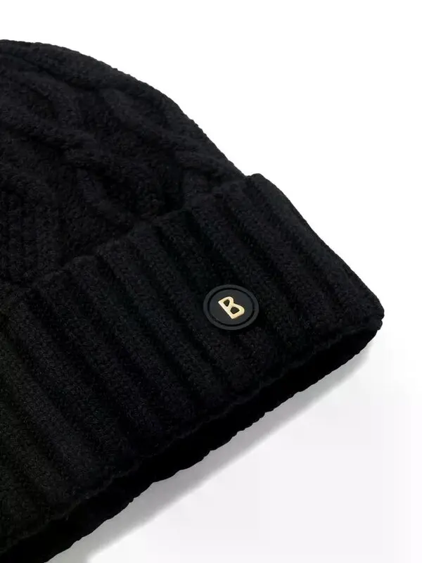 Bogner Cable-knit Beanie - Black