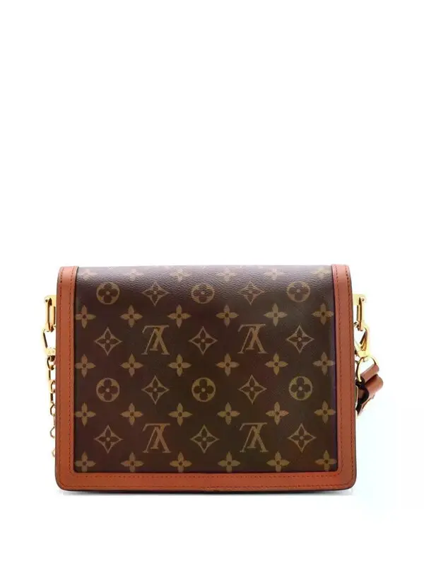 LOUIS VUITTON Dauphine Reverse Monogram Canvas Mm Shoulder Bag - Brown