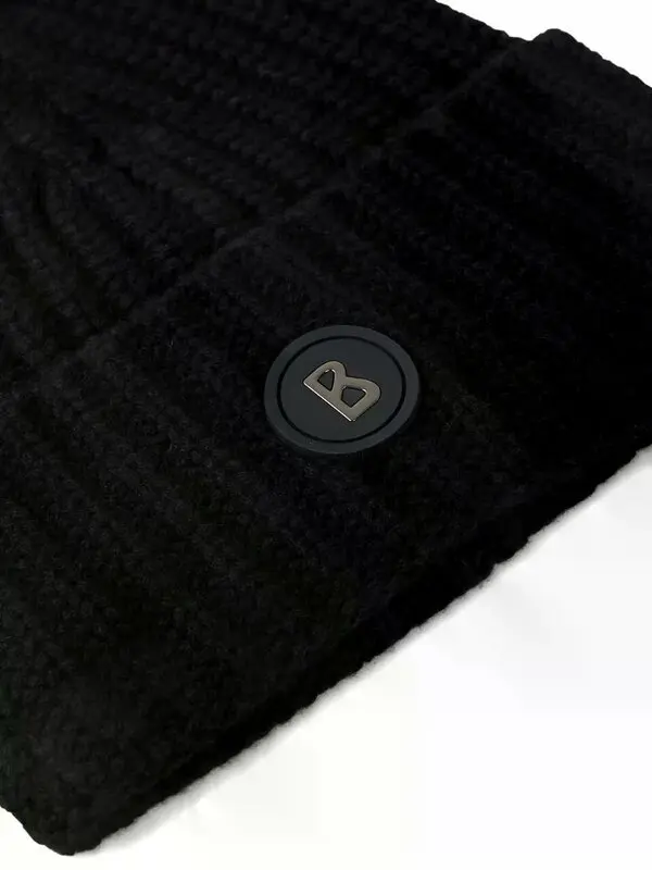 Bogner Kilian Ribbed Beanie - Black