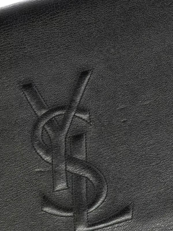Saint Laurent Belle De Jour Leather Large Clutch Bag - Black