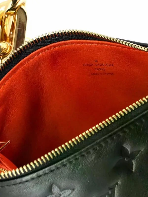 LOUIS VUITTON Coussin Bb Crossbody Bag Monogram Embossed Lambskin - Black