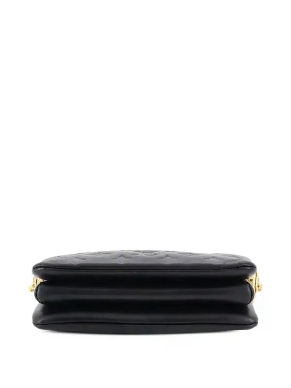 LOUIS VUITTON Coussin Bb Crossbody Bag Monogram Embossed Lambskin - Black