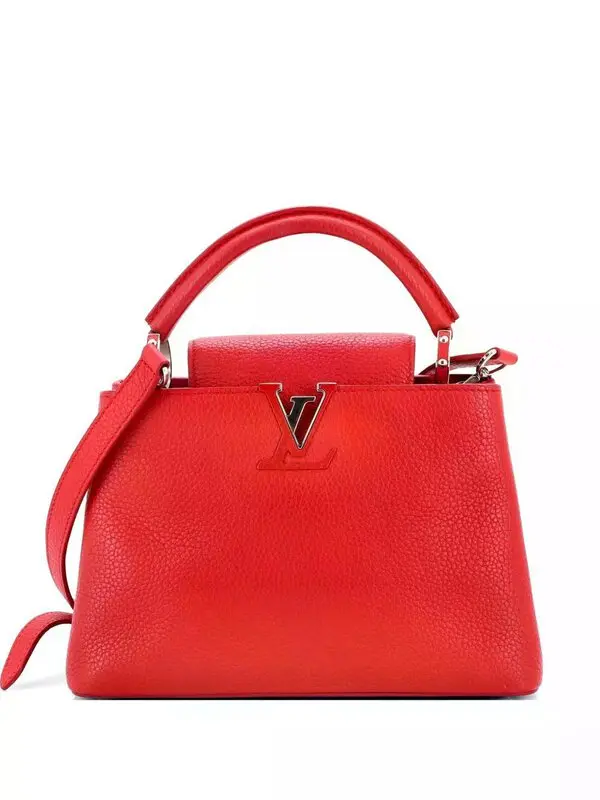 LOUIS VUITTON Capucines Bb Satchel Leather - Red