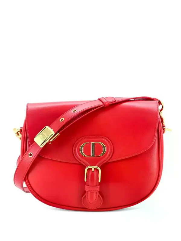 Dior Bobby Flap Bag Leather Medium - Red