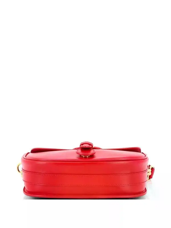 Dior Bobby Flap Bag Leather Medium - Red