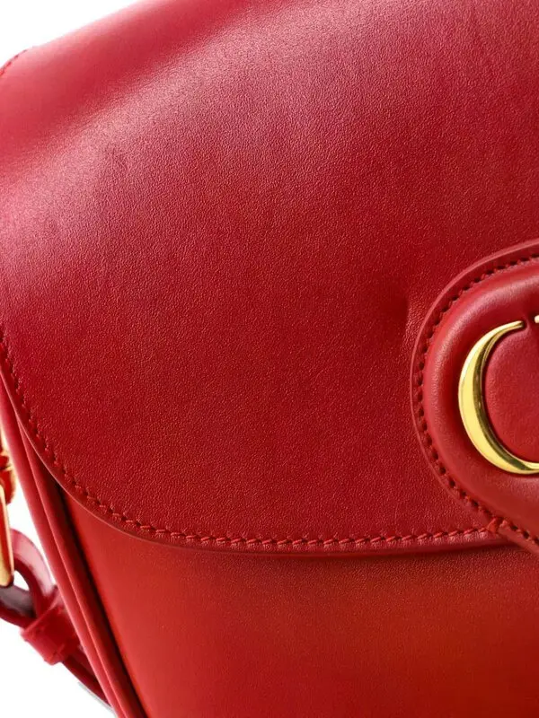 Dior Bobby Flap Bag Leather Medium - Red