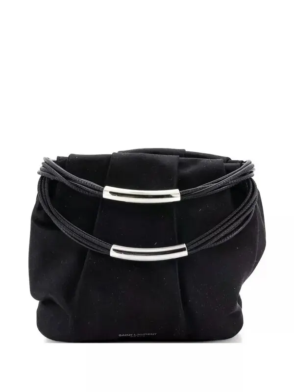 Saint Laurent Mini Satin Top Handle Bag