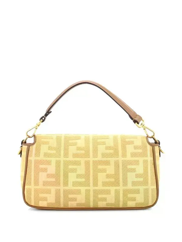 Fendi Baguette Nm Bag Zucca Embroidered Canvas Medium