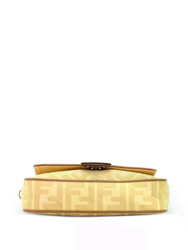 Fendi Baguette Nm Bag Zucca Embroidered Canvas Medium