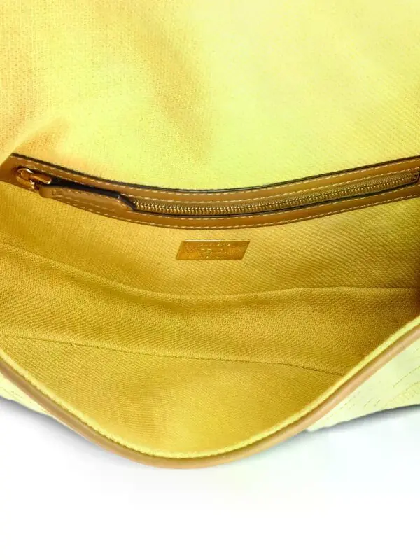 Fendi Baguette Nm Bag Zucca Embroidered Canvas Medium