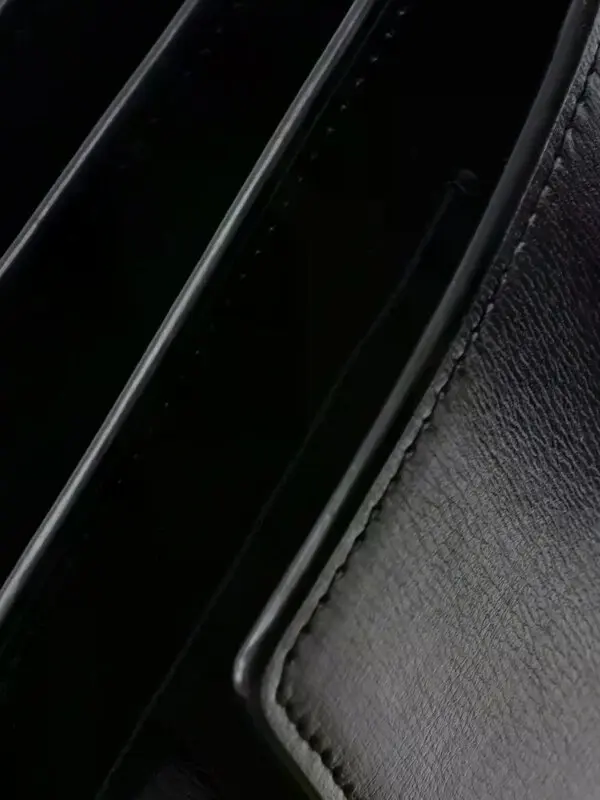 Saint Laurent Sunset Leather Medium Crossbody Bag - Black
