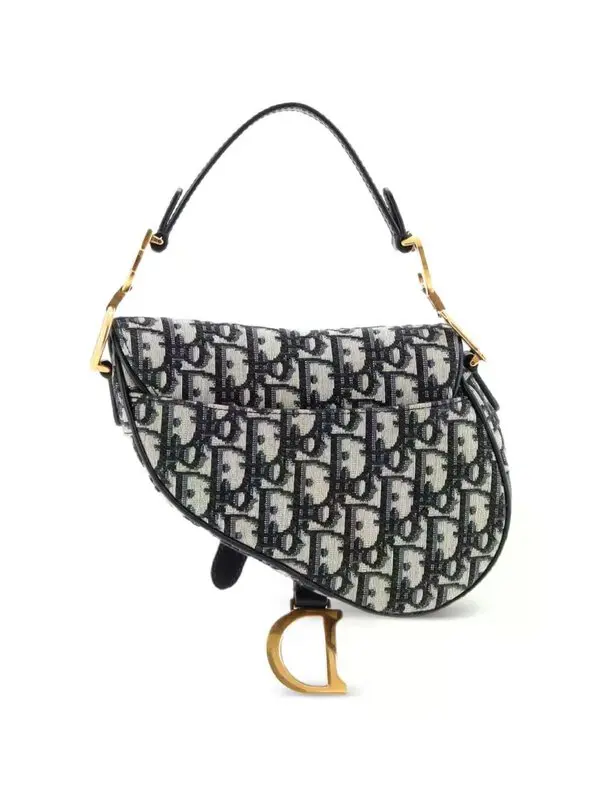 Dior Saddle Handbag Oblique Canvas Mini Shoulder Bag - Blue