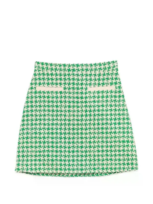 Valentino Garavani Houndstooth Mini Skirt