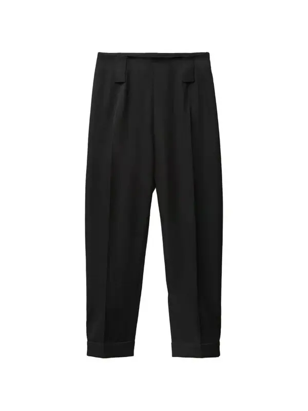 Versace Wool Capri Pants With Medusa Hardware
