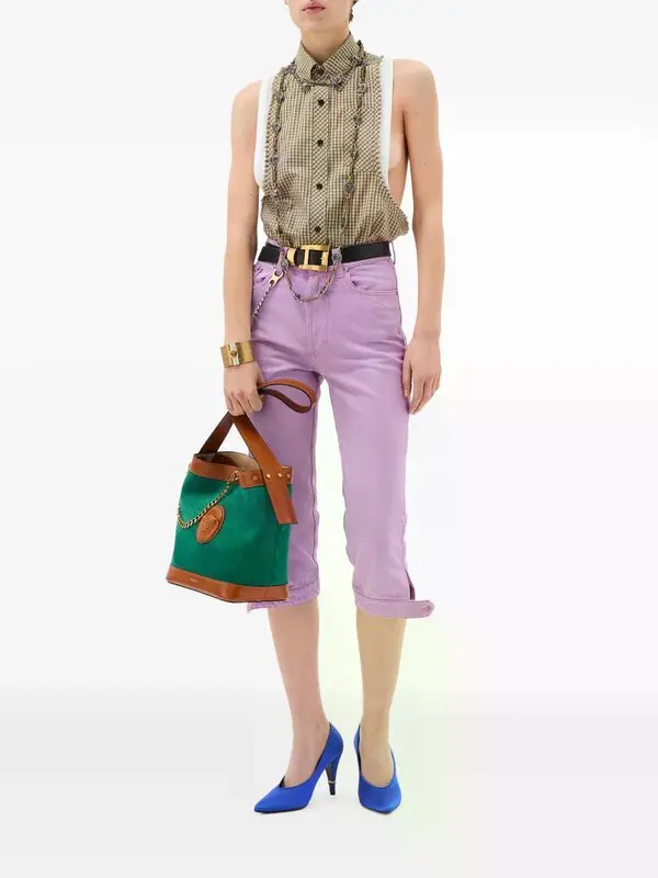 Versace Micro Check Sleeveless Shirt