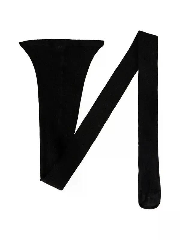 Valentino Garavani Ribbed Tights - Black