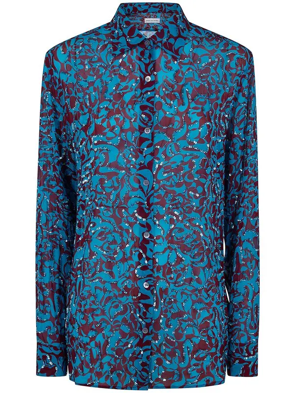 Dries Van Noten Clavelly Embroidered Shirt