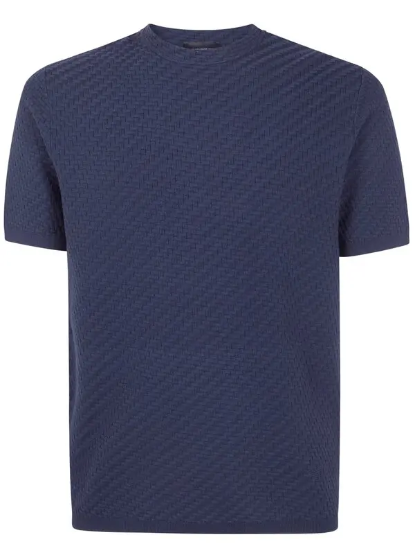 Emporio Armani Fine Knit Pullover - Blue