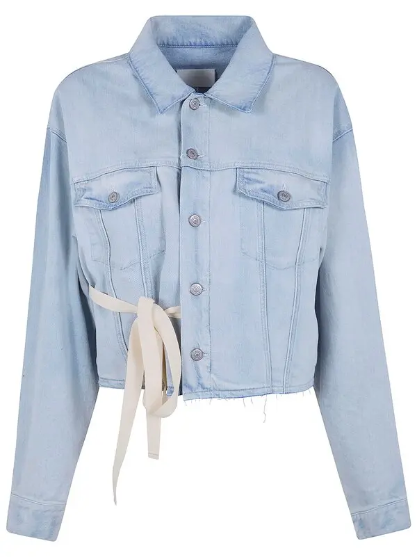 MAISON MARGIELA Cotton Blend Sportsjacket - Blue